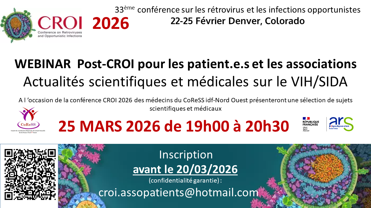 WEBINAR Post-CROI pour les patient.e.s et les associations le 25 mars ...